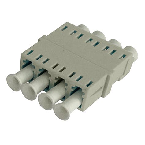 Fiber Optic LC Quad Adapter Without Flange
