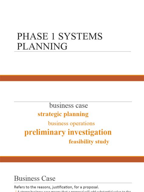 4 Systems Planning Pdf Present Value Return On Investment