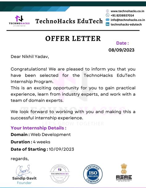 Nikhil Yadav On Linkedin Technohacksedutech Sandipgavit