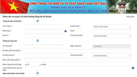 Thủ Tục Xin Công Văn Nhập Cảnh Online Na2 Online 2025 Cho Người Nước