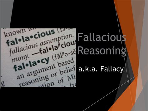 Fallacious Reasoning