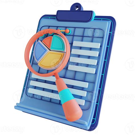 3d illustration analysis data report 16329649 png
