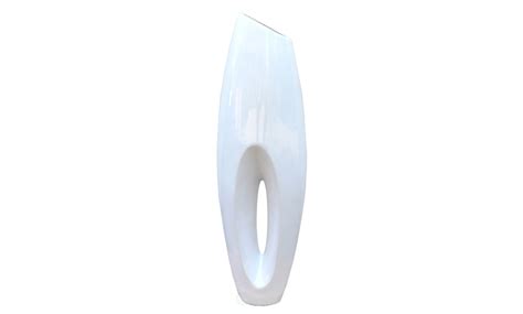 Up To 29 Off On Modern White Large Floor Vase Groupon Goods