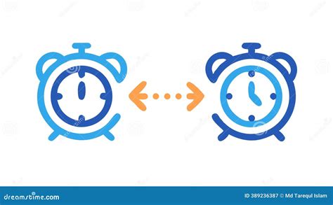 Time Synchronization Diagram Vector Illustration 70365657