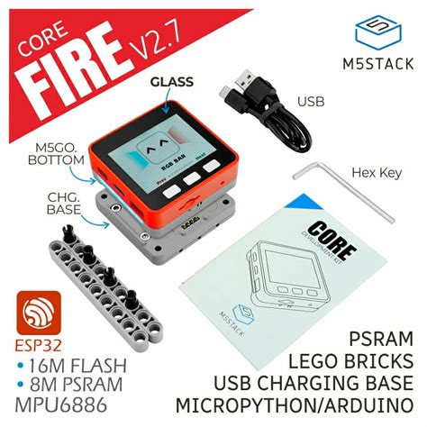 M5stack Fire Iot Development Kit Psram V27 M5stack Store