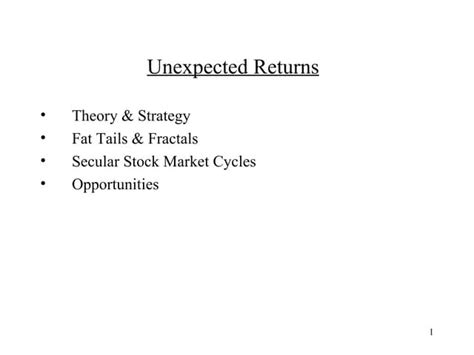 Unexpected Returns Version 1a Ppt