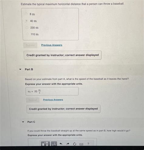 Solved Estimate The Typical Maximum Horizontal Distance That
