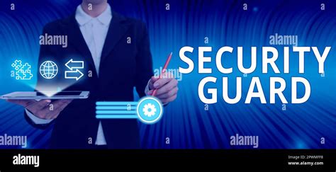 Conceptual Caption Security Guard Internet Concept Tools Used To Manage Multiple Security