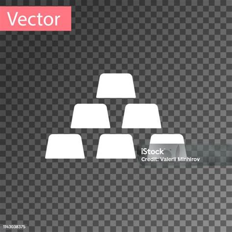 투명 한 배경에 고립 된 화이트 골드 바 아이콘입니다 은행 업무 개념입니다 벡터 일러스트 0명에 대한 스톡 벡터 아트 및 기타 이미지 Istock