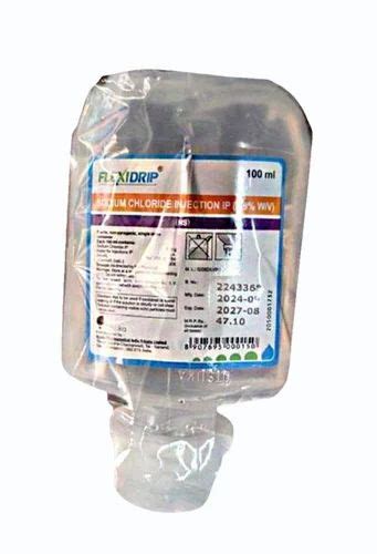 100 Ml Flexidrip Sodium Chloride Injection Ip At Best Price In Madurai