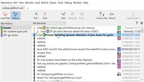 Smartgit Standard Window