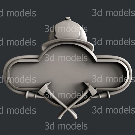 3d Stl Models For Cnc Router Or 3dprinter P380 Firefighter Shield Artofit