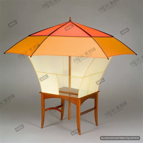 Ai创作图落地灯设计竹制品 小亭子地灯 竹子椅形灯 山水人物纹六角灯罩 橙黄色油布伞 木架布艺灯笼 太阳伞棚拍 遮阳伞设计 太阳伞棚拍艺术 遮阳伞茶座 八角亭模型 伞座模型 竹编工艺灯具 竹编