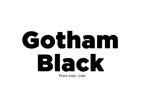 Gotham Black Font Free