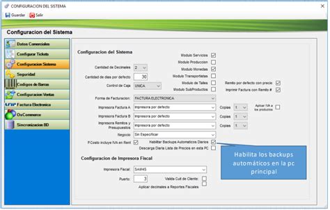 BACKUPS AUTOMATICOS SCC Software Mesa De Ayuda