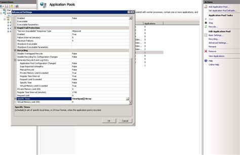 Scheduling Application Pool Recycles In Windows Server And