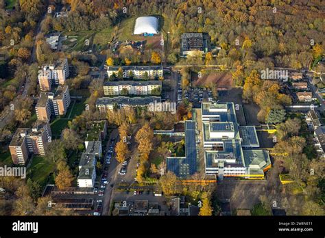 Aerial View Ingeborg Drewitz Comprehensive School With Solar Roof Air