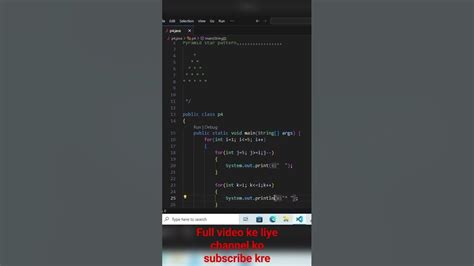 Print Pyramid Shape Star Pattern Program In Java L Shorts Pyramid