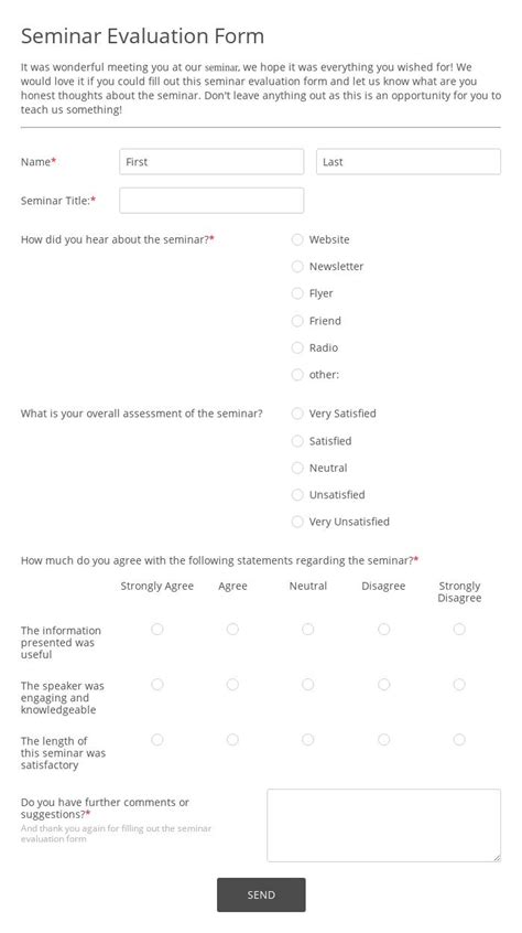 134 Free Evaluation Forms Shareable Form Templates