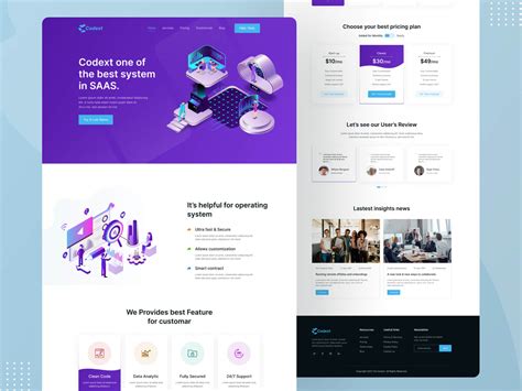 Codext Saas Landing Page UI Design UIBundle Codext Saas Landing Page UI Design UIBundle