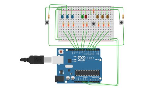 Circuit Design Pin Pong Tinkercad
