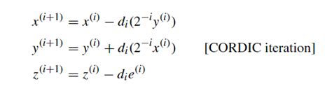 硬件算法笔记 CORDIC算法 知乎