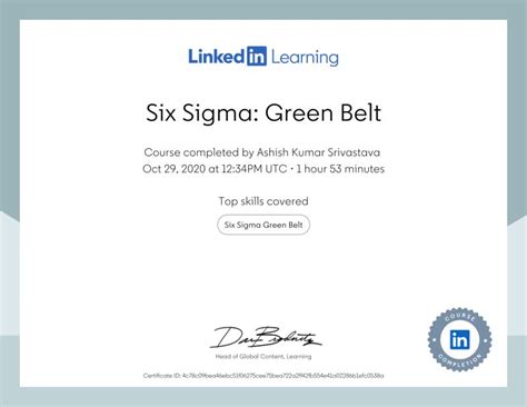 Ashish Kumar Srivastava On Linkedin Certificate Of Completion