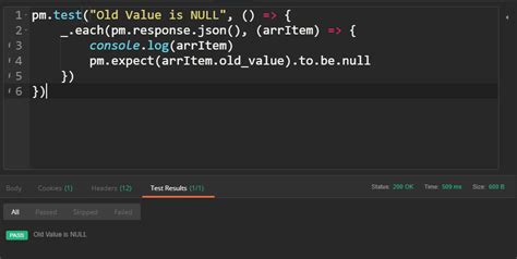 Javascript Postman Test Throws Assertion Error Expected Null To Deeply Equal Undefined