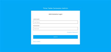 Time Table Generator System Project Phpgurukul