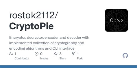 Github Rostok2112cryptopie Encryptor Decryptor Encoder And
