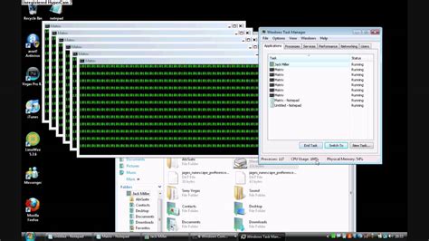 How To Make A Matrix Batch File Matrix Fork Bomb Matrix Startup Youtube