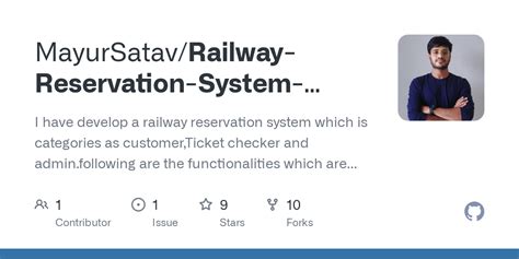 Github Mayursatavrailway Reservation System Using Python I Have
