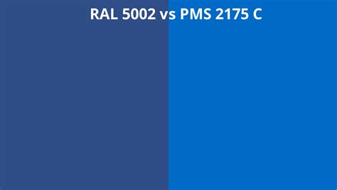 Ral 5002 Vs Pms 2175 C Ral Colour Chart Uk