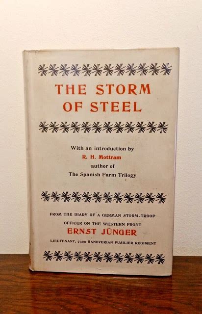 The Storm Of Steel Ernst Junger Great War Rare Dust Jacket £550 00 Picclick Uk