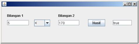 Java Dan Android Cara Membuat Program Operator Pembanding Dari Java