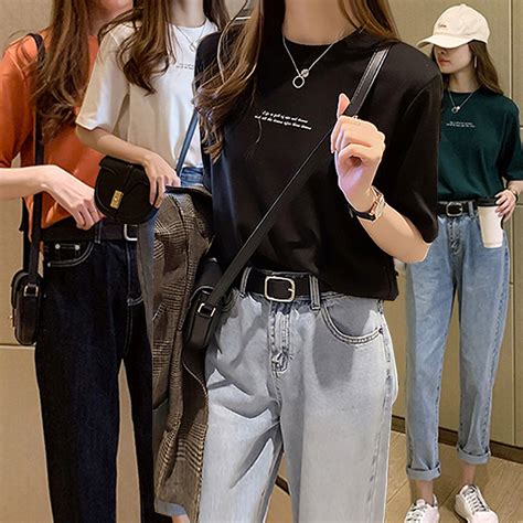 니유컴퍼니 레터링 라운드넥 기본 여름 반팔 데일리 면티 작은글씨 이너티 요가복 칼라 운동복