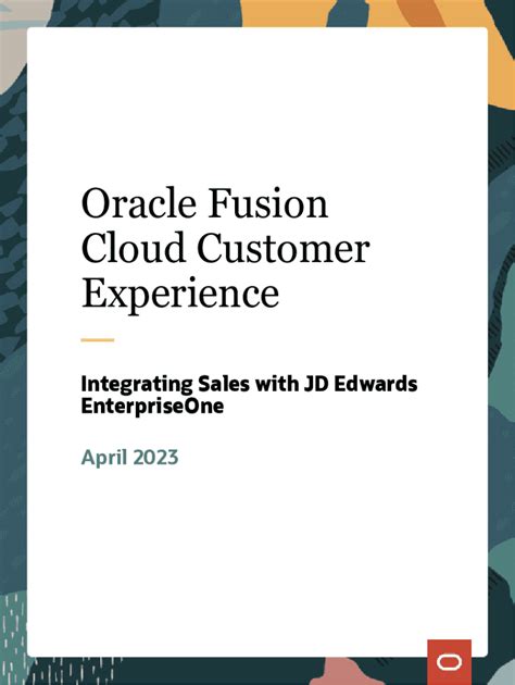 Fillable Online Oracle Fusion Cloud Customer Experience Fax Email Print Pdffiller