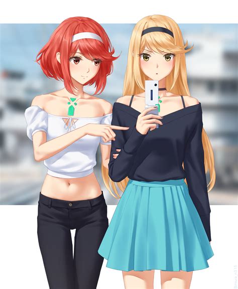 Pyra And Mythra Xenoblade Chronicles And 1 More Drawn By Miura N315