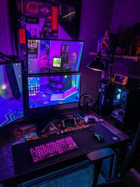 Rgb Gaming Setup Gaming Room Setup Video Game Rooms Room Setup