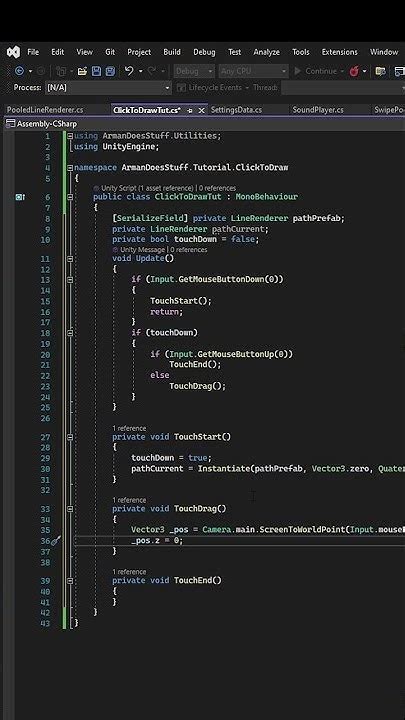 Drawing Lines In Unity In 60 Seconds Linerenderer And Edgecollider2d Youtube