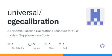 Github Universalcgecalibration A Dynamic Baseline Calibration Procedure For Cge Models
