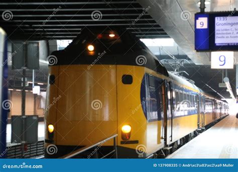 Sng Sprinter And Icm Koploper Intercity At Railroad Editorial Image