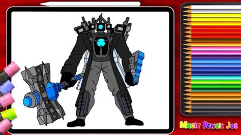 How To Draw TITAN CAMERA MAN Upgrade From Skibidi Toilet Step By Step Easy Drawing Tutorial