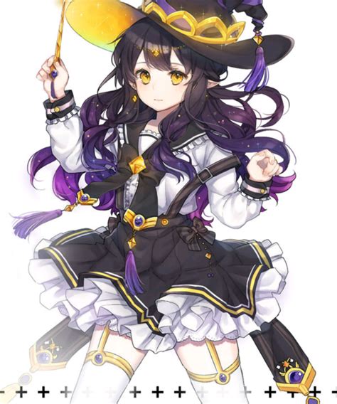 Anime Girl Black Hair Gold Eyes