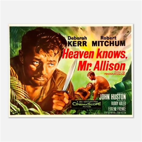 Heaven Knows Mr Allison Movie Poster 1957 Deborah Kerr And Robert
