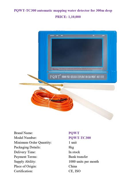 Groundwater Level Monitoring 1000 Meters At ₹ 300000 Piece In Hyderabad Id 2855840987297