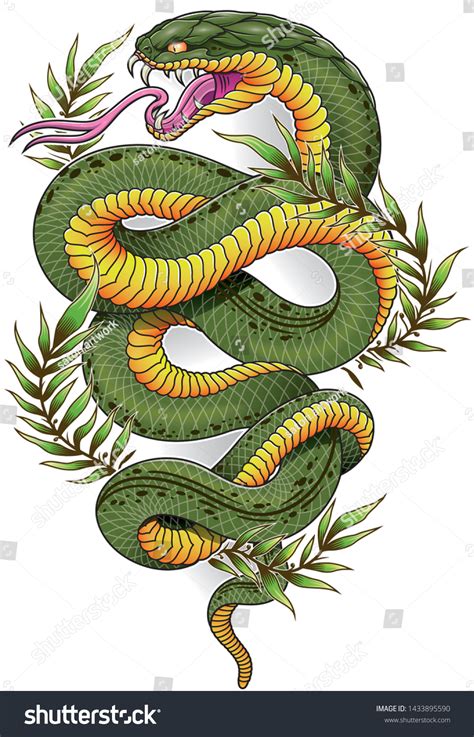 5491 Snake Tattoo Colour Stock Vectors And Vector Art Shutterstock