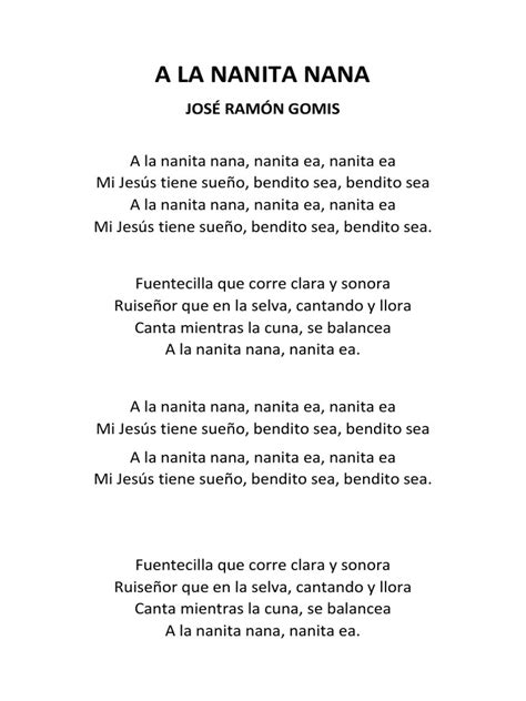 A La Nanita Nana José Ramón Gomis Pdf