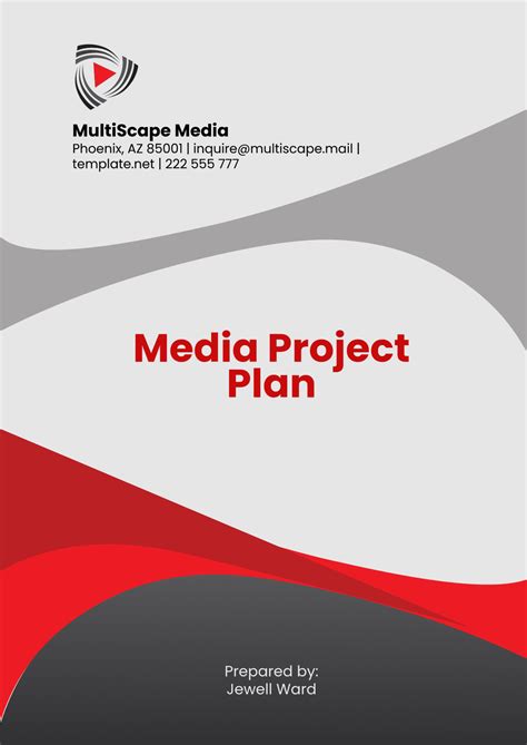 Free Media Project Plan Template To Edit Online