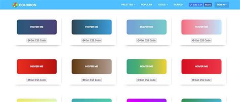 Colorion Une Collection De Plus De 230 Boutons Css Avec De Jolis Dégradés Barbu Du Web